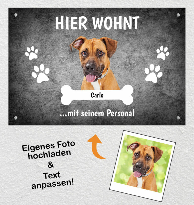 Hundeschilder Fur Gartenzaun Personalisiert